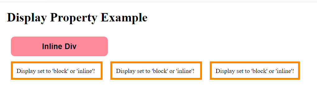 Examples of Display and Position Properties in CSS - Programmingempire
