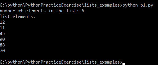 Printing Elements Of A List In Python Programmingempire