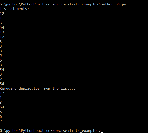 Remove Duplicate Elements From A List In Python Programmingempire