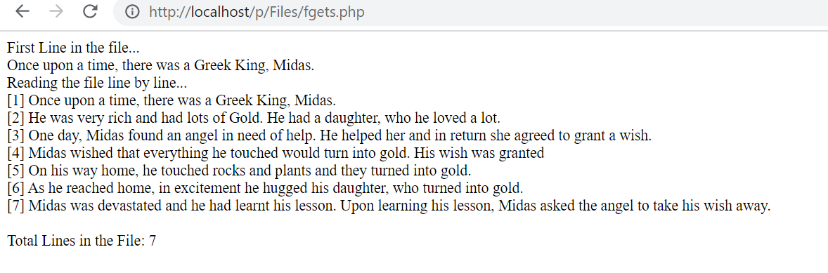 Example Of Fgets Function In Php Programmingempire