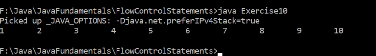 Display Integers From 1 To 10 In Java Programmingempire