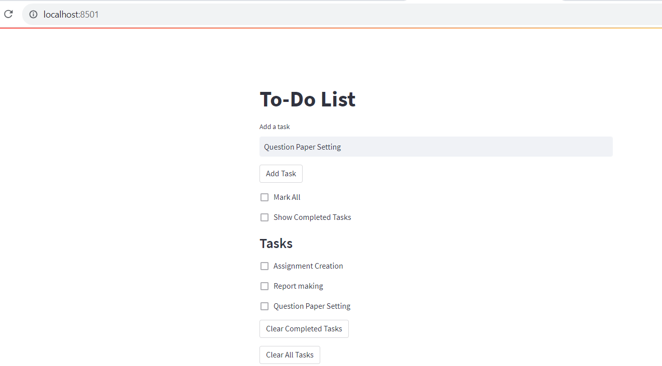 How To Create A To Do List Using Streamlit Programmingempire